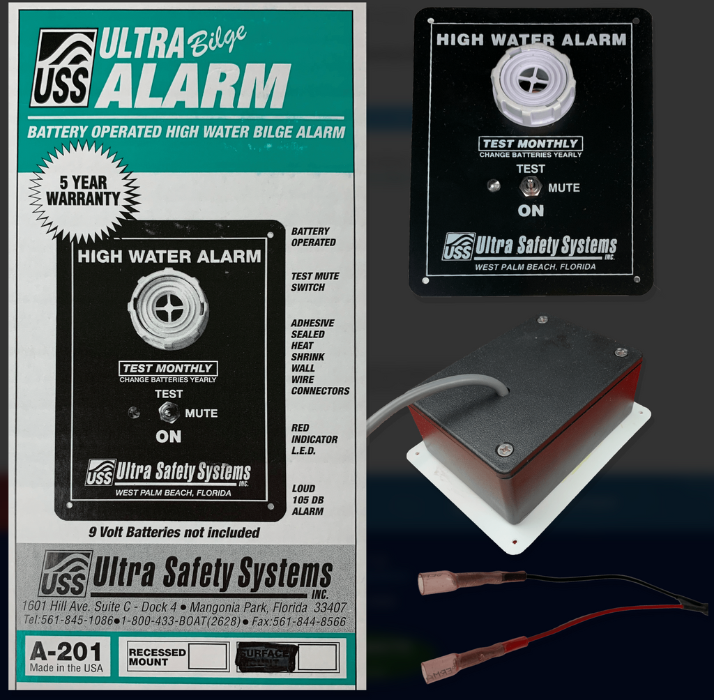 A-201 ULTRA BILGE ALARM/HIGH WATER ALARM **** SURFACE MOUNT ...
